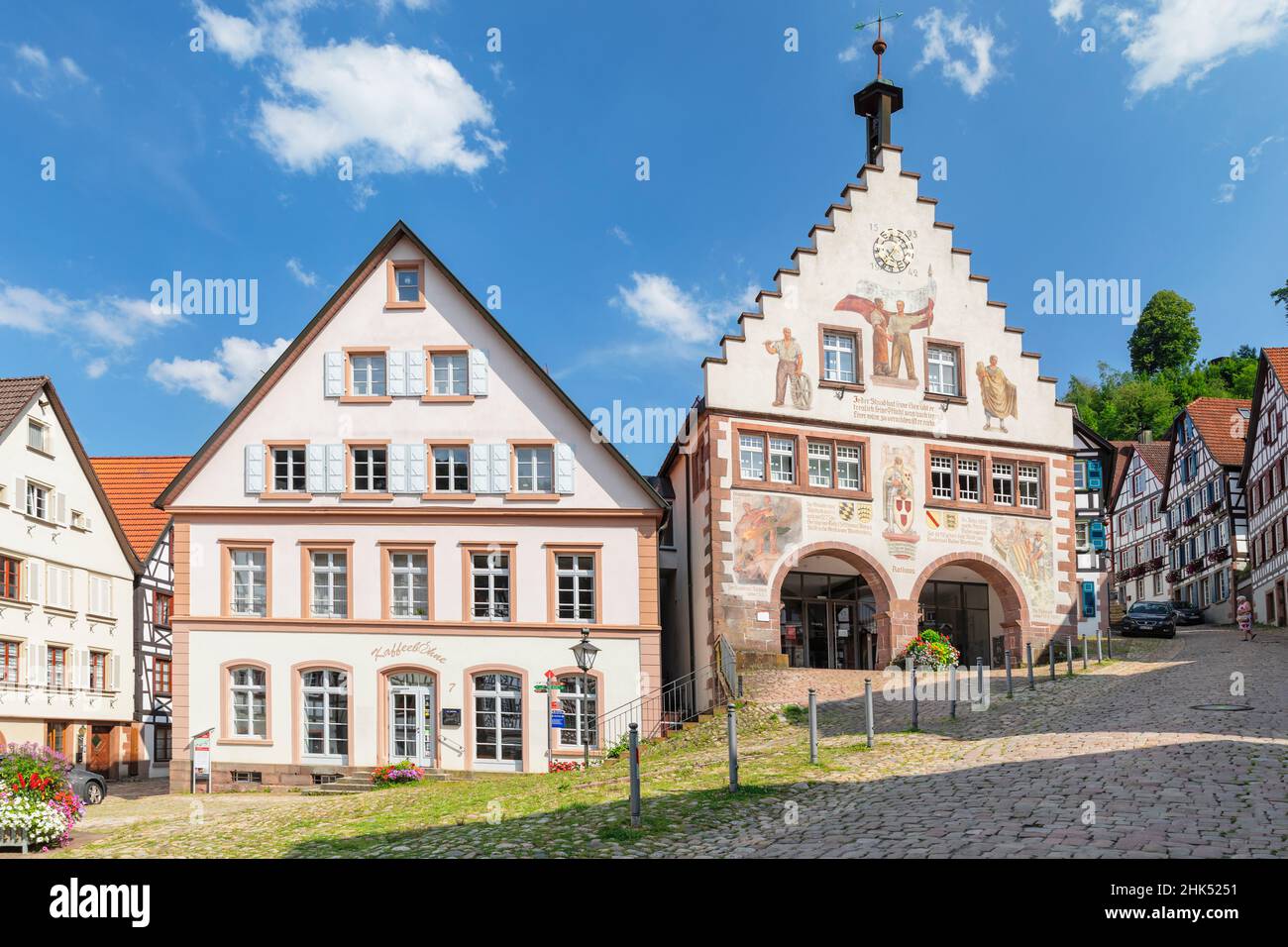 Town Hall, Schiltach, Kinzigtal Valley, Black Forest, Baden-Wurttemberg ...