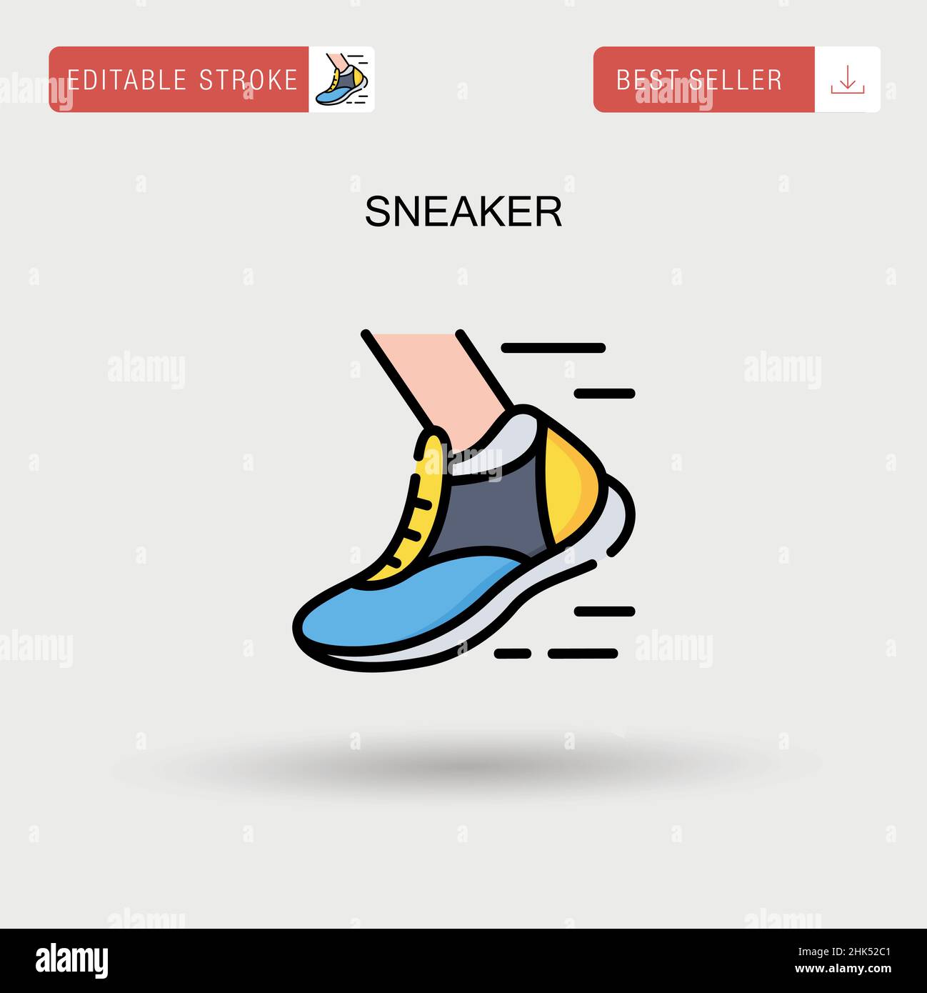 Sneaker icon design Stock Vector Images - Alamy