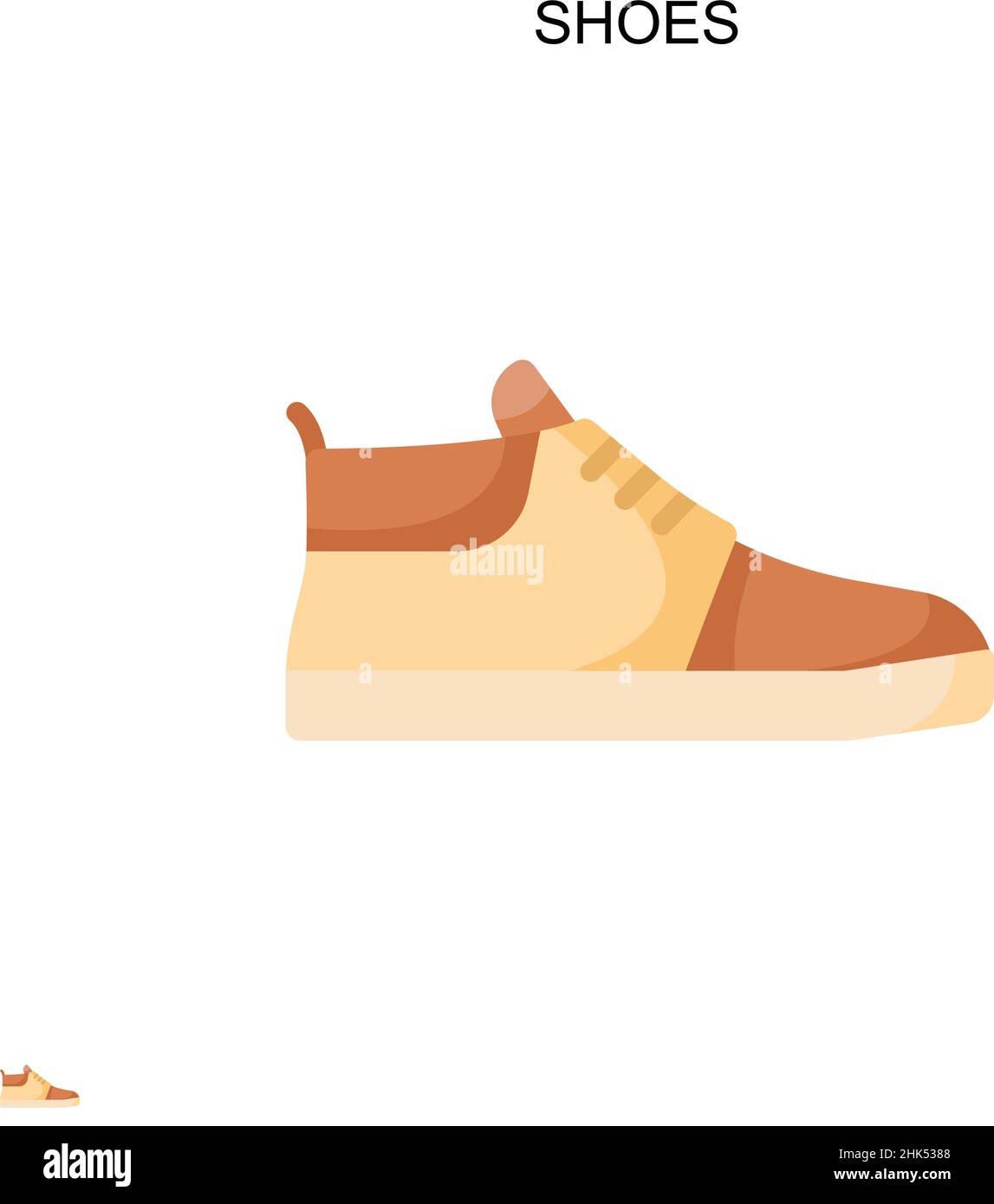 Shoes Simple vector icon. Illustration symbol design template for web ...
