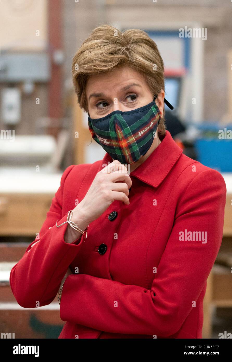 First Minister Nicola Sturgeon during her visit to Scottish Opera to ...