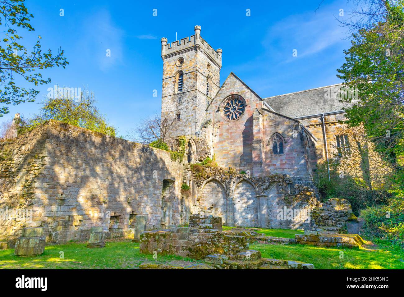 Culross Abbey, Royal Burgh of Culross, Fife, Scotland, United Kingdom ...
