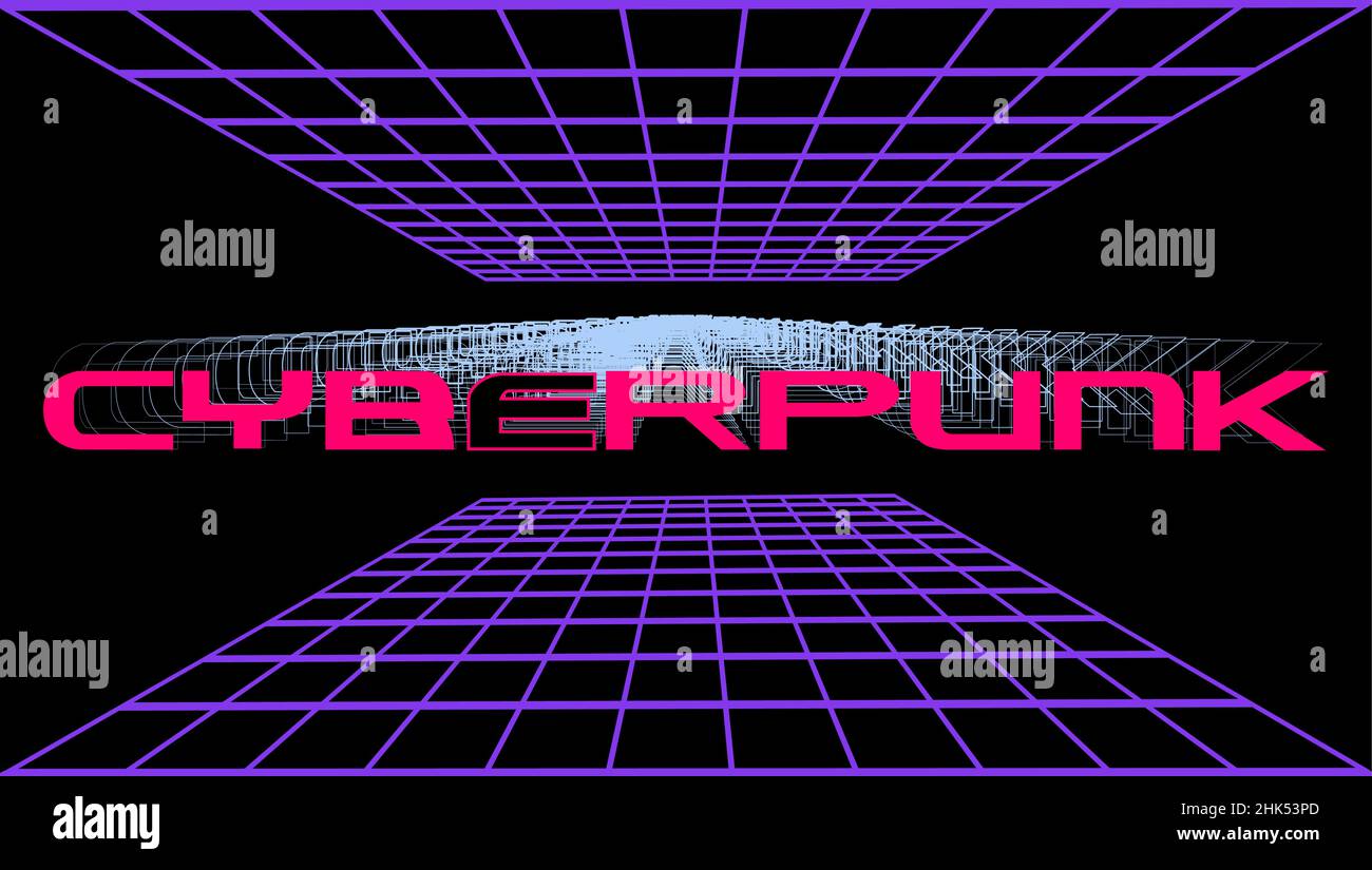 Cyberpunk text effect, editable art game text style. Vector format ...