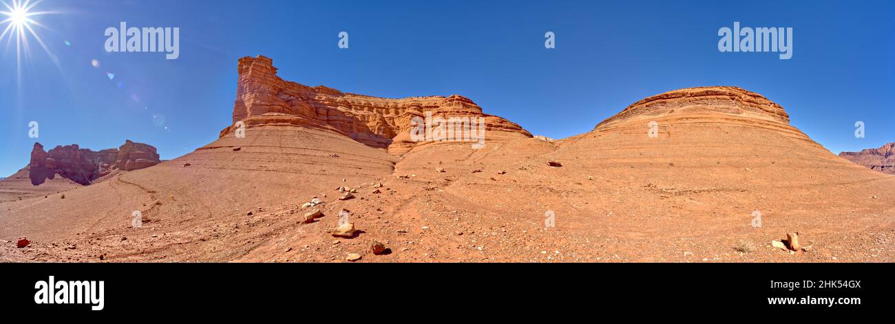 Five Mile Point, Cathedral Rock, and Sunset Rock at Glen Canyon ...