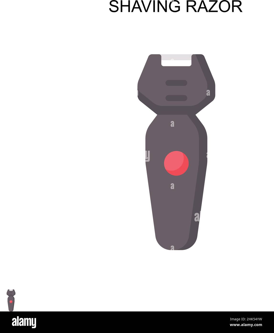 Shaving razor Simple vector icon. Illustration symbol design template ...