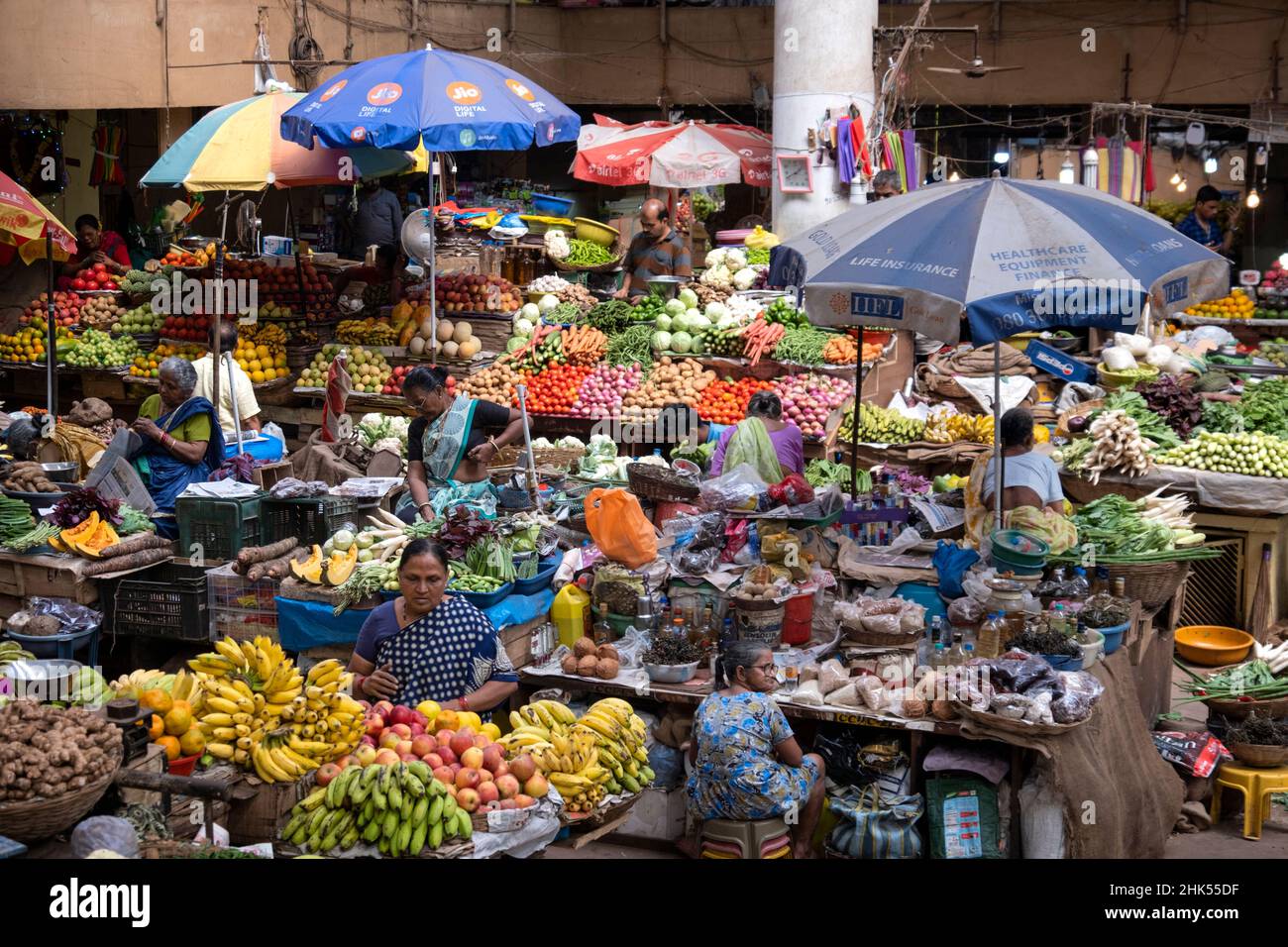 Panjim Indoor Market, Panjim (Panaji), Goa, India, Asia Stock Photo - Alamy