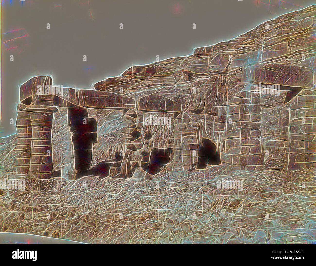 Inspired by Temple at Gerf Husein, View of the northeast showing the ...