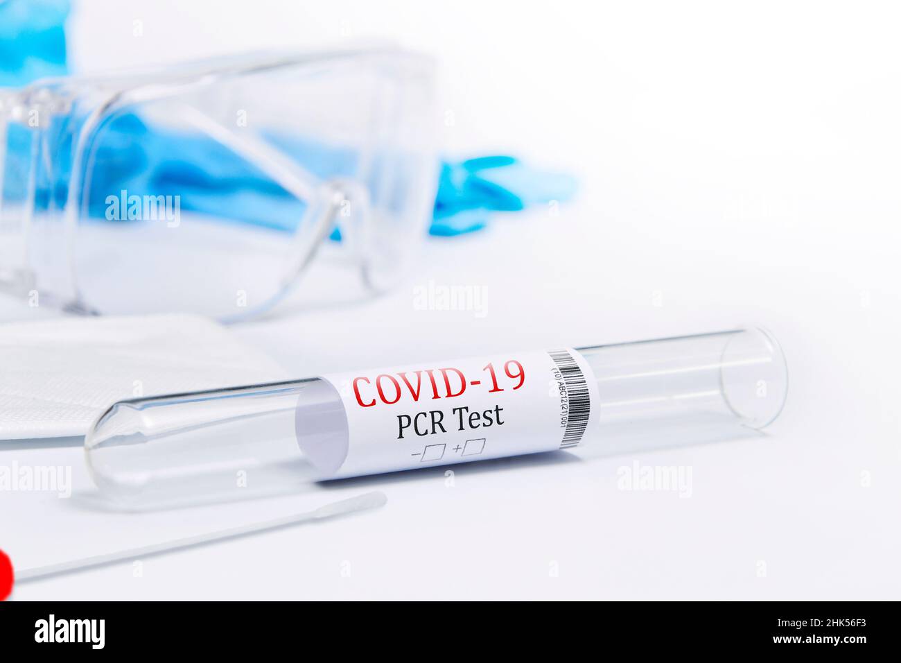 Kit tested Covid-19 , Coronavirus symptoms medical concept with PPE and ...