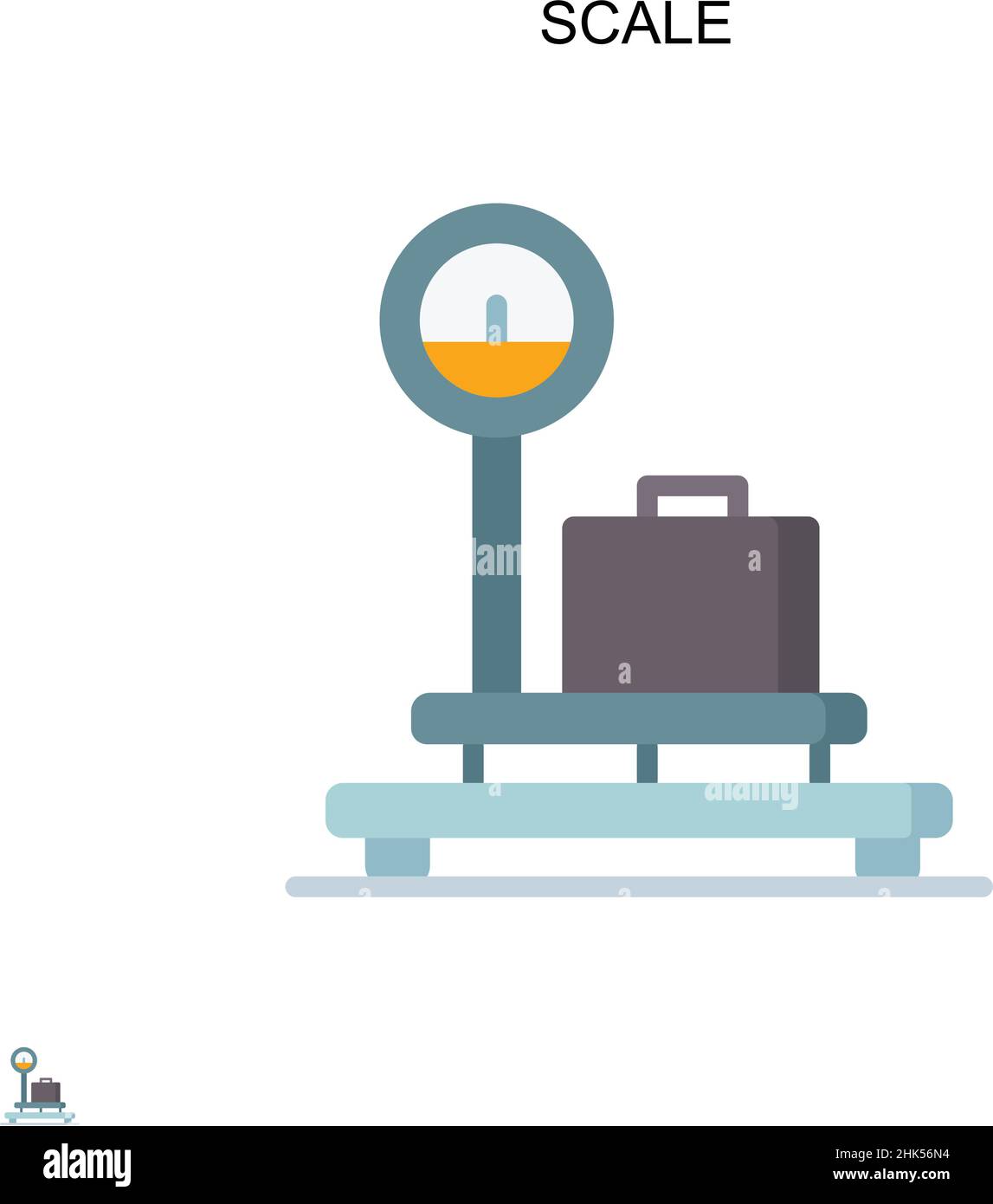 Scale Simple vector icon. Illustration symbol design template for web ...