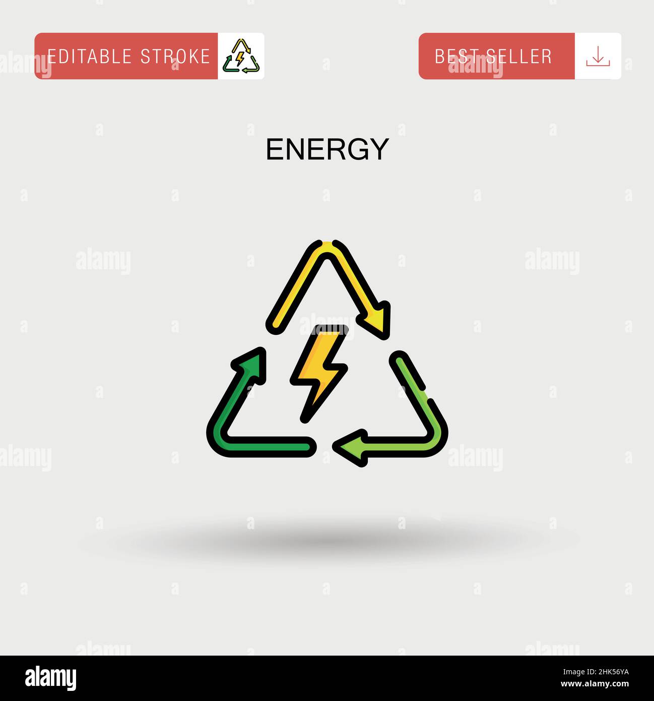 Energy Simple vector icon Stock Vector Image & Art - Alamy