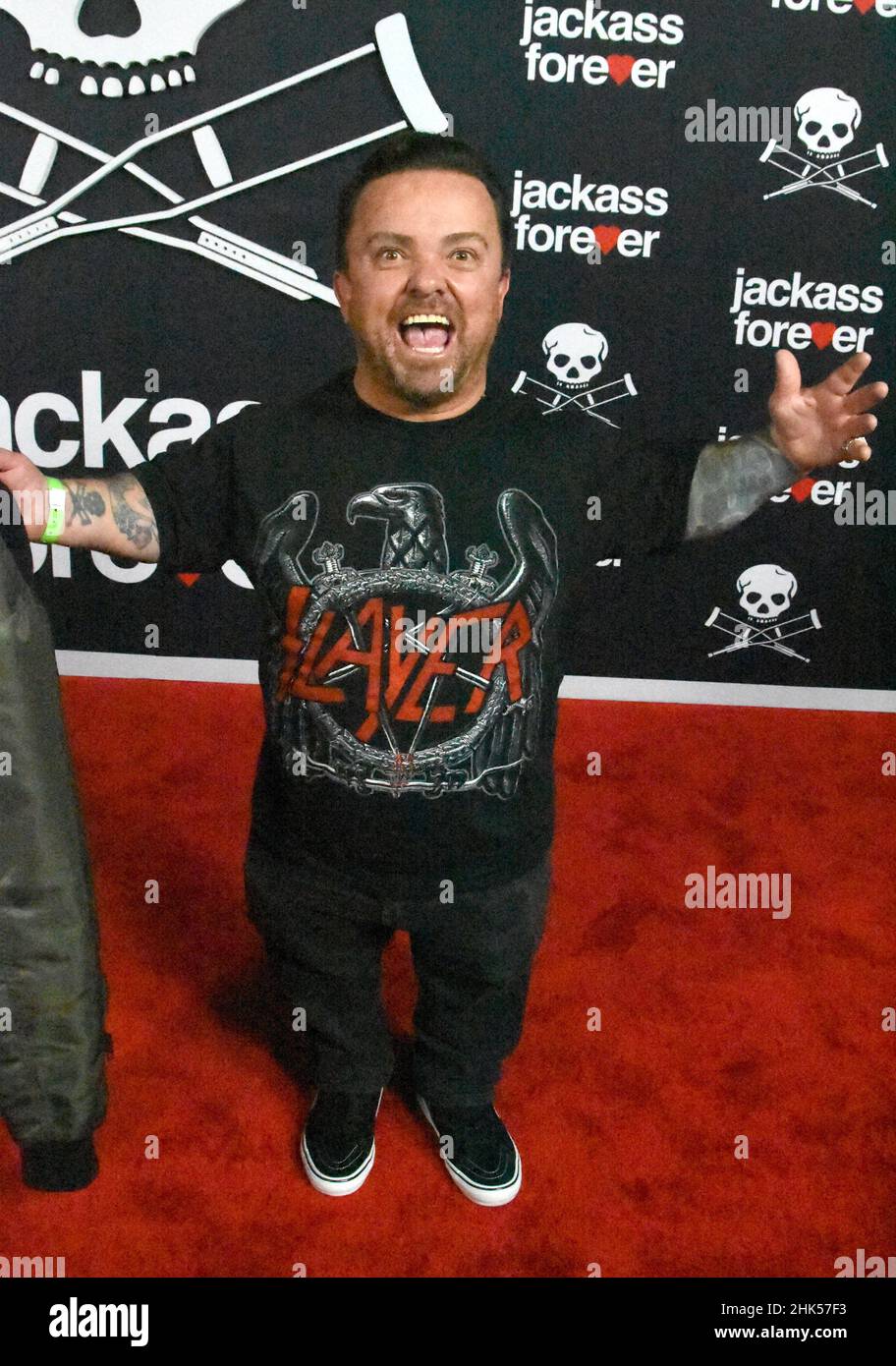 Los Angeles, California, USA 1st February 2022 Stunt Man Jason 'Wee Man ...