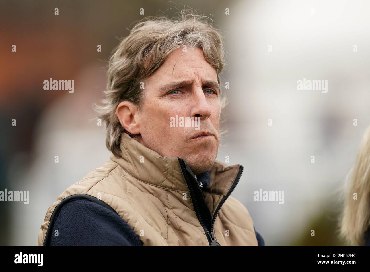 Trainer Christian Leech at Leicester Racecourse. Picture date ...
