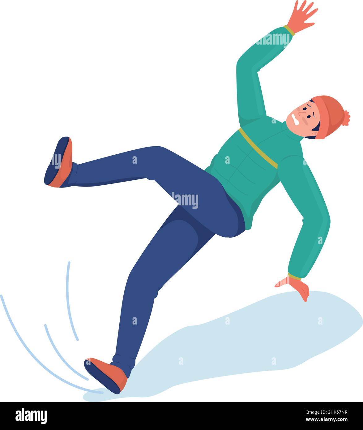 Falling man semi flat color vector character Stock Vector Image & Art ...