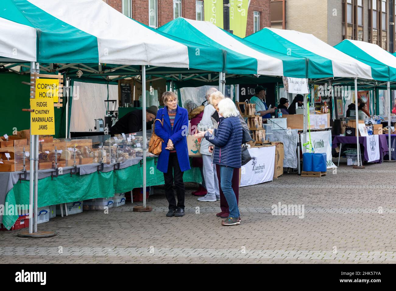 Truro, UK,2nd Februray 2022,People enjoyed the glorious sunshine on ...