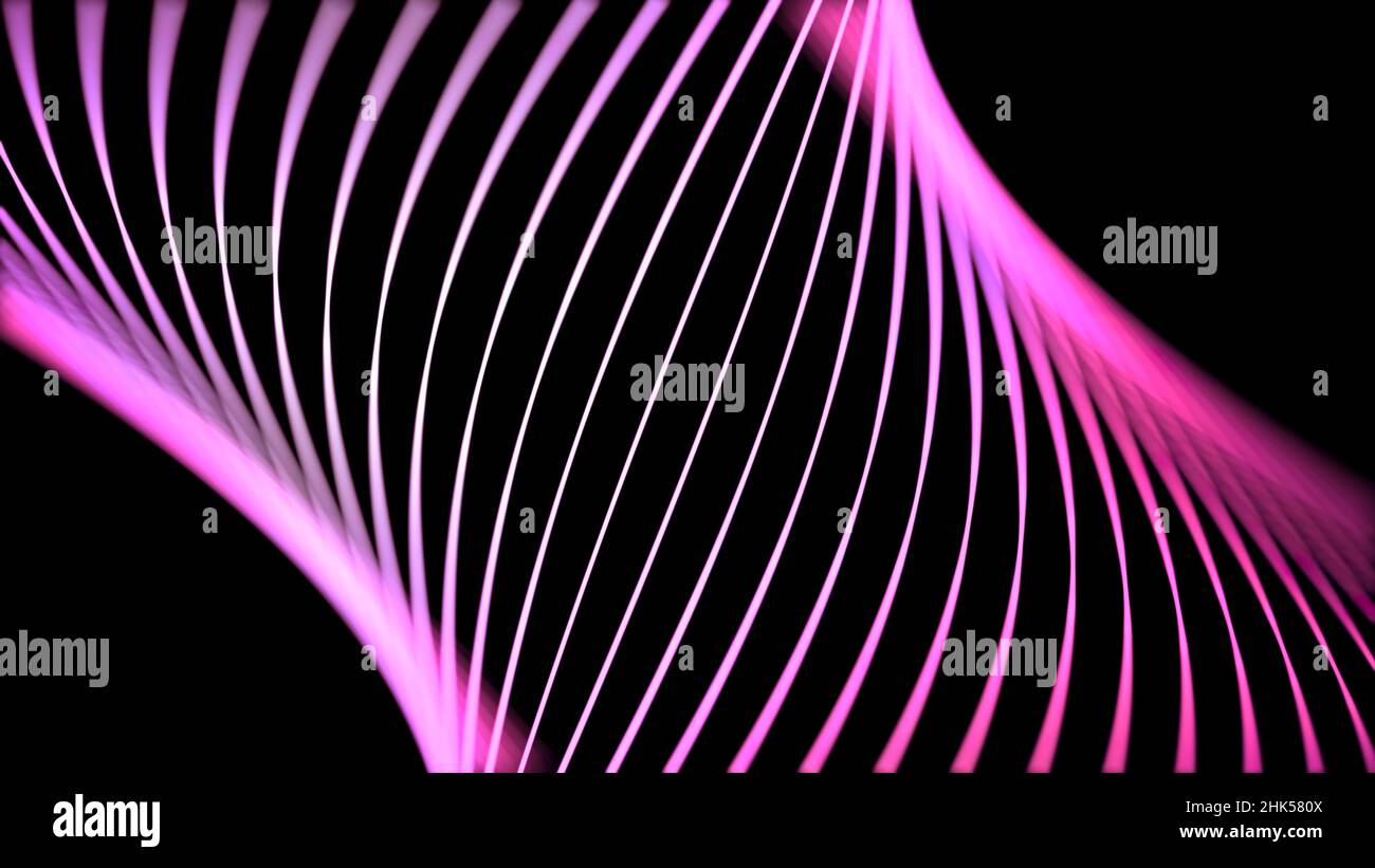Abstract Lighting moving color line. Animation. Technology network ...