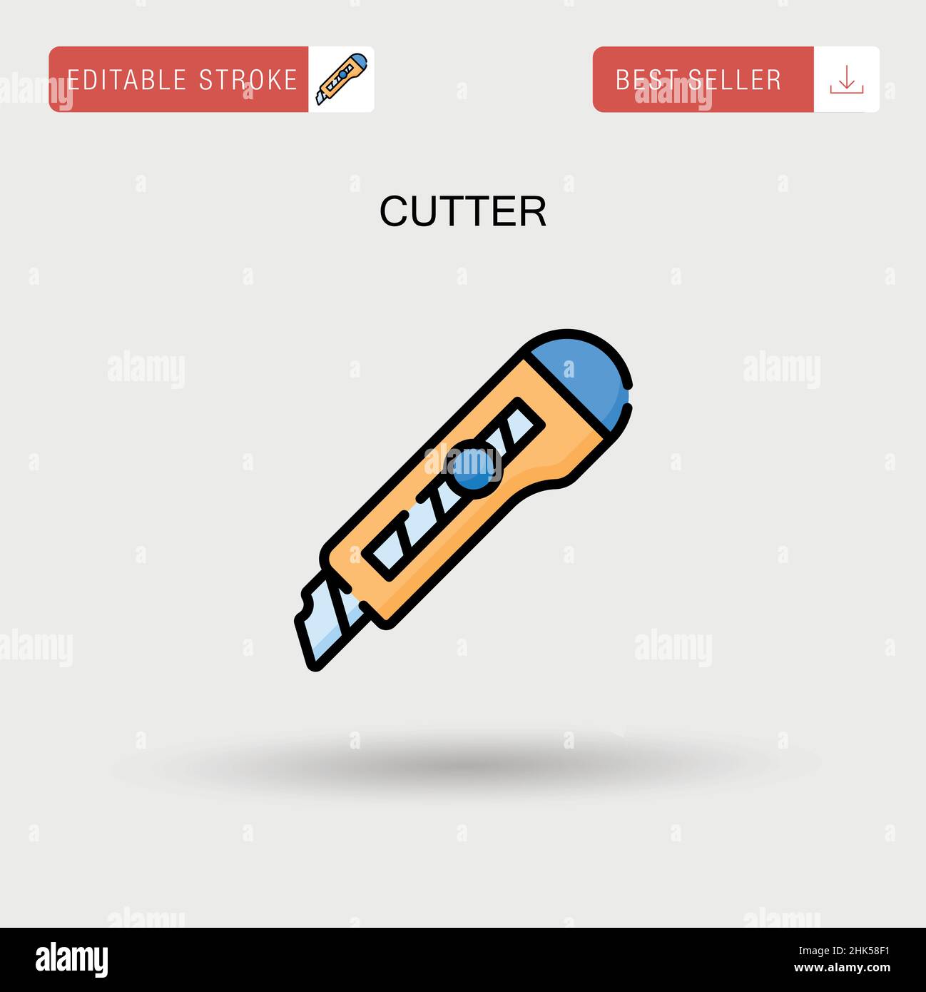 Box cutter icon hi-res stock photography and images - Alamy