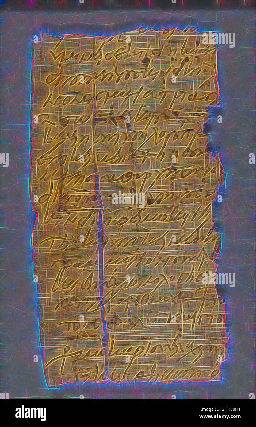 Inspired by Papyrus Fragment Inscribed in Greek, Papyrus, ink, 6th ...