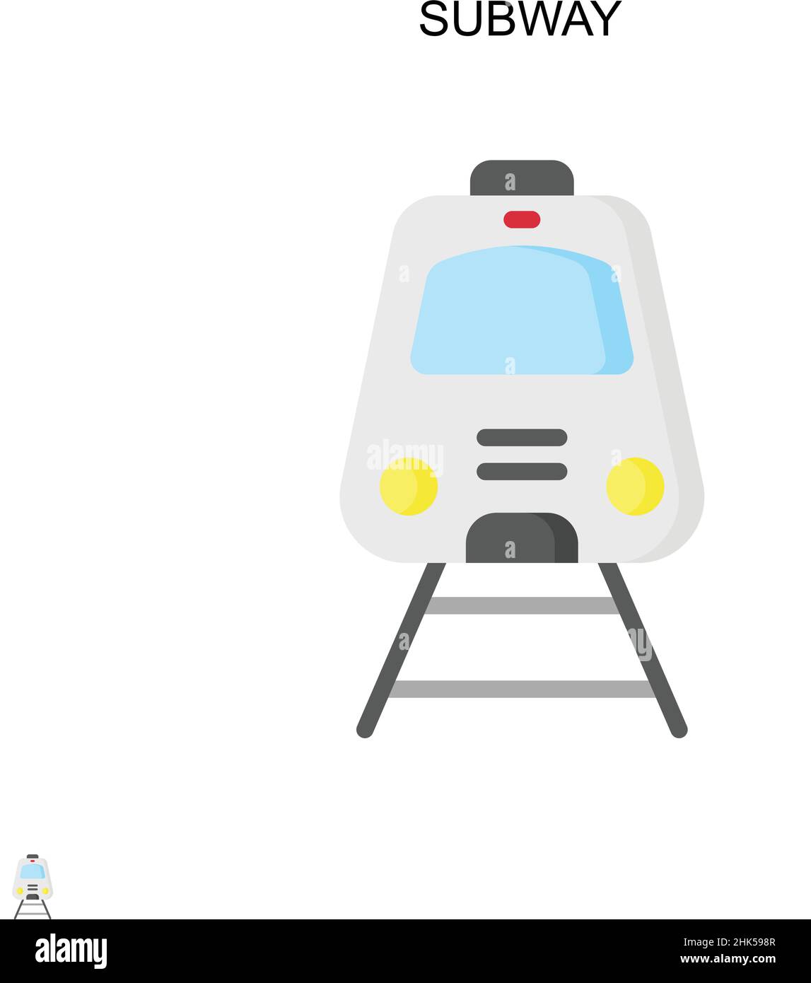 Subway Simple vector icon. Illustration symbol design template for web ...