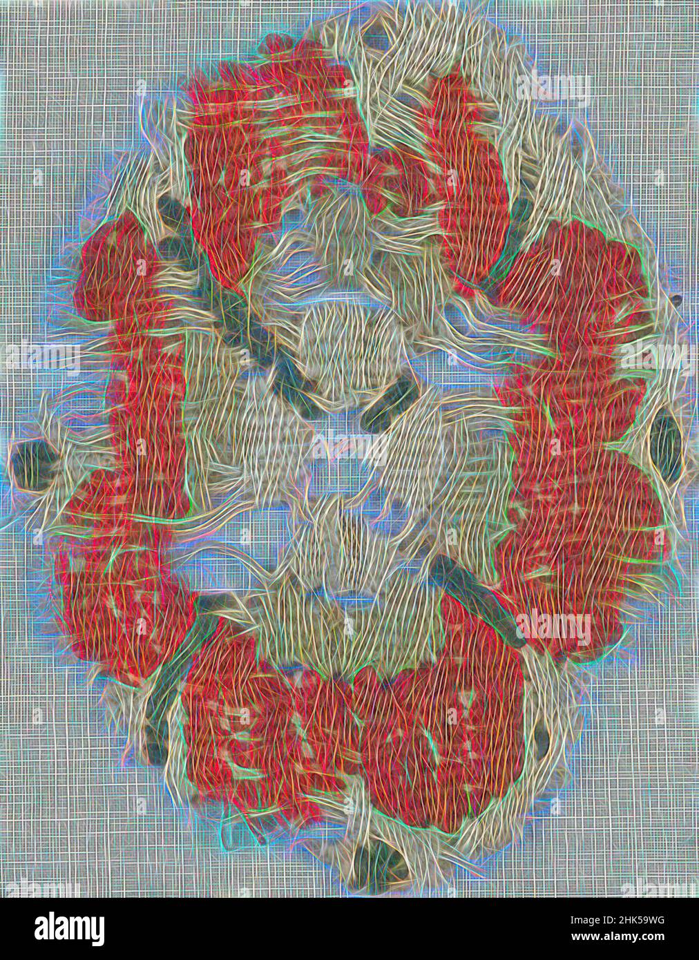 Inspired by Rosette Fragment, Coptic, Flax, wool, 5th-7th century C.E ...