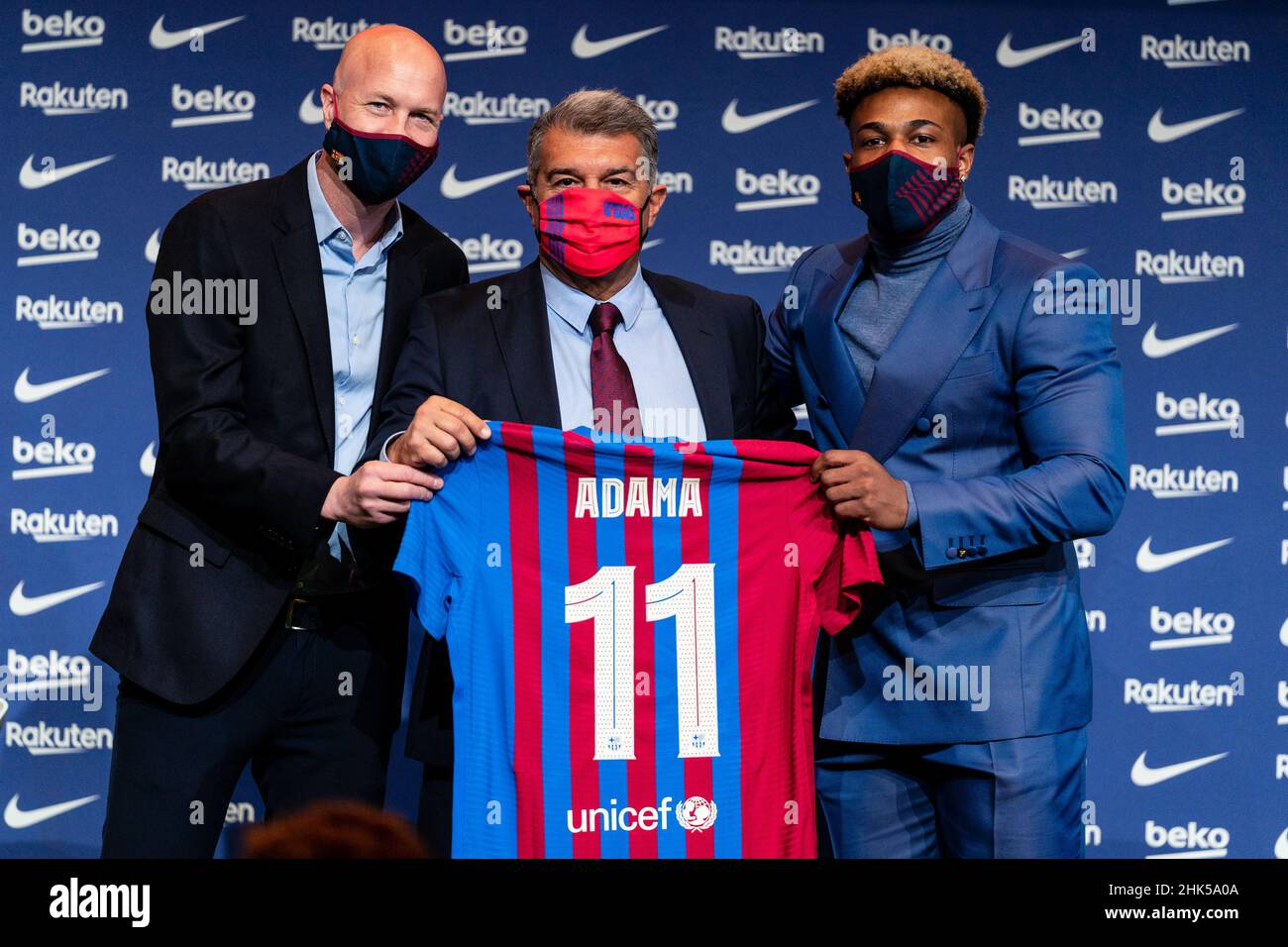 Barcelona, Spain, 2, February, 2022. Official presentation of Adama ...