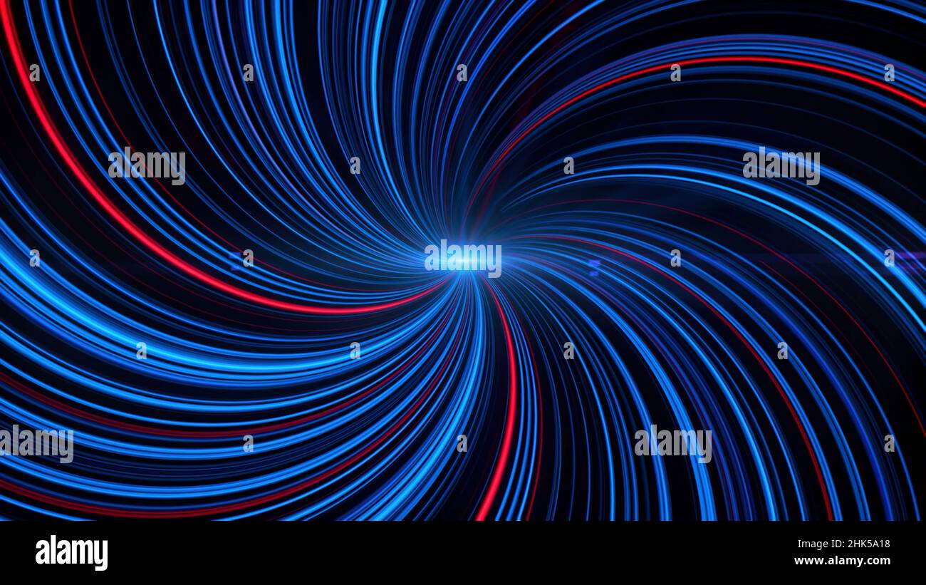 Colorful twisted shapes in rotating motion, seamless loop. Animation ...