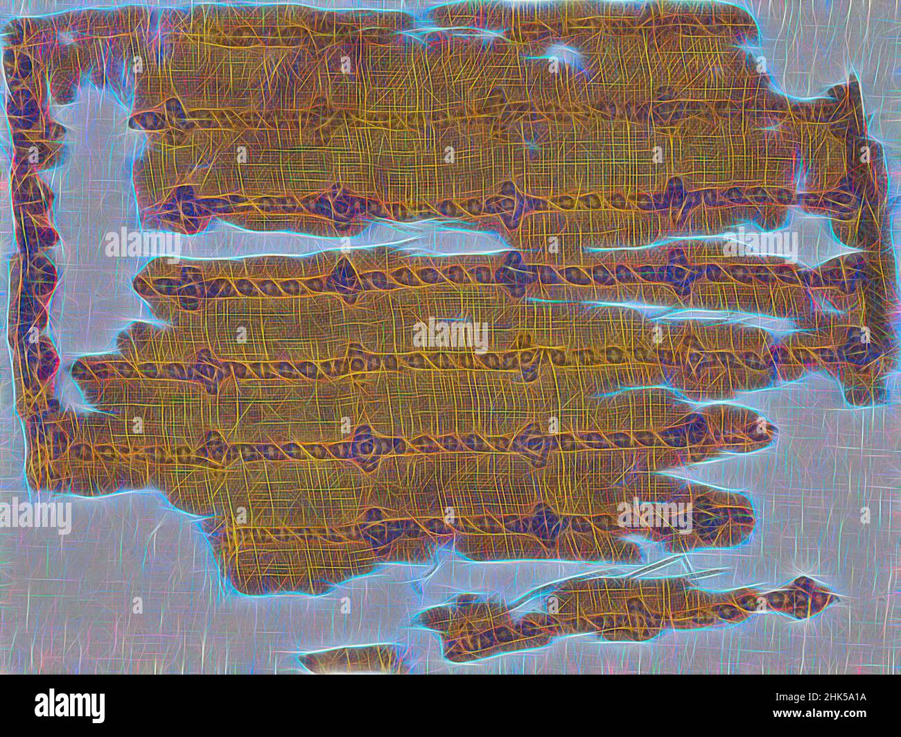 Inspired by Fragment with Geometric Decoration, Coptic, Flax, wool, 5th ...