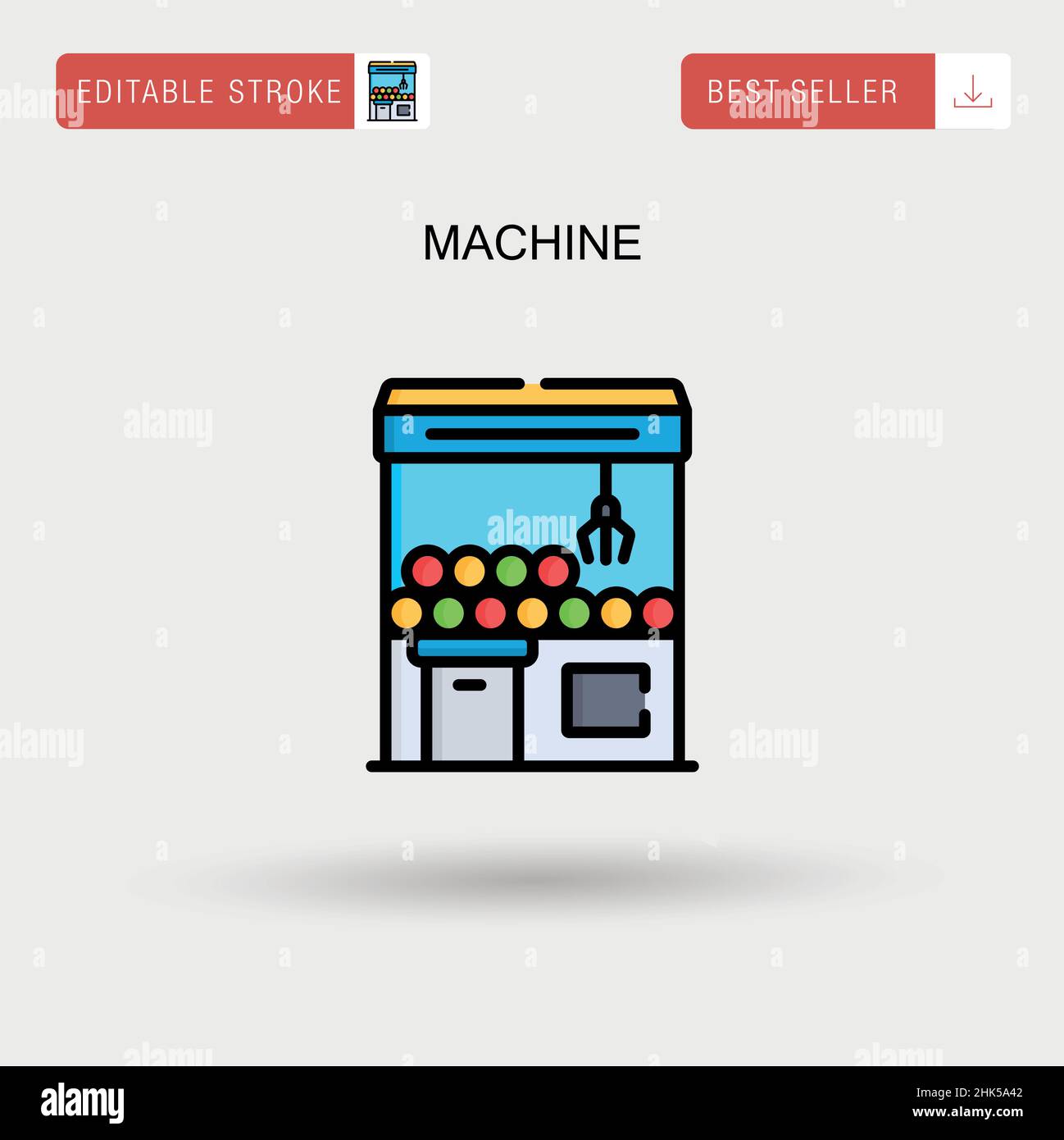 Machine Simple vector icon Stock Vector Image & Art - Alamy