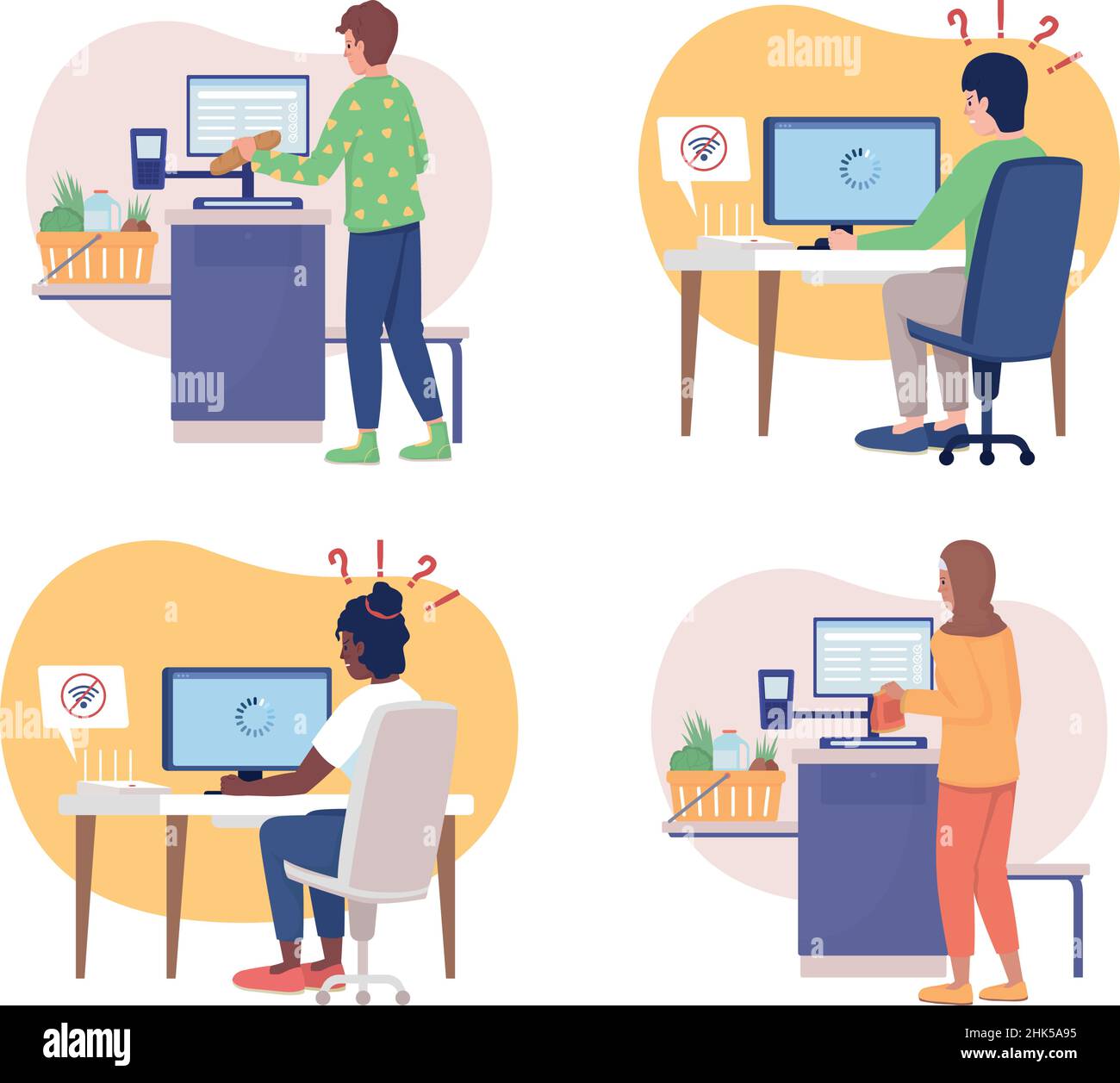 Everyday scene common Stock Vector Images - Alamy