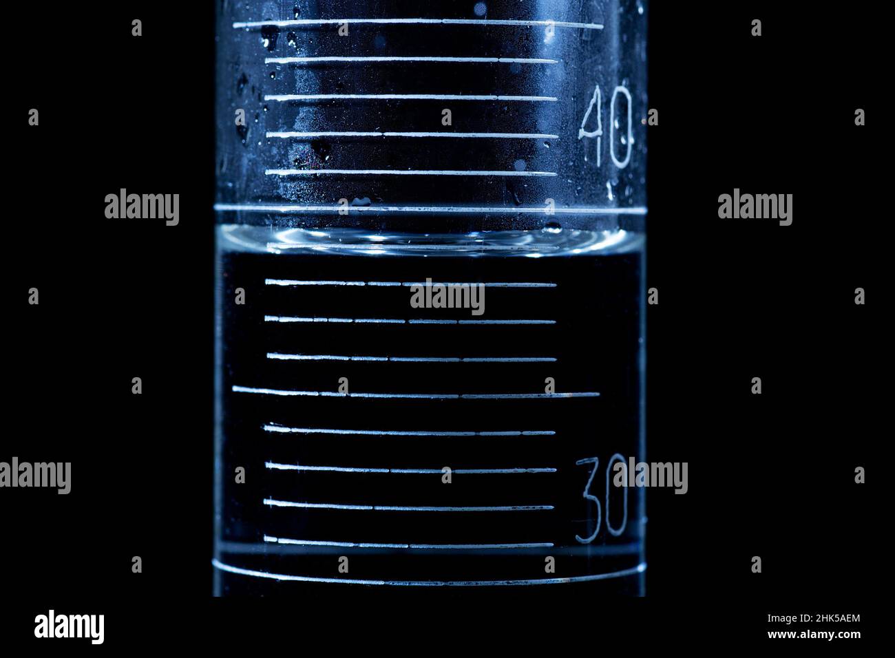 Chemistry - Reading a Meniscus Stock Photo - Alamy
