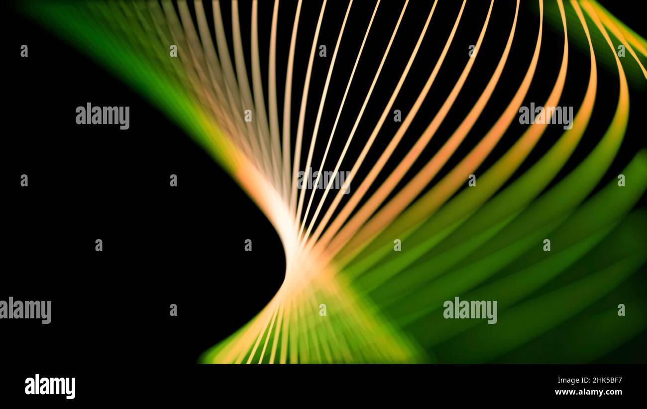 Abstract Lighting moving color line. Animation. Technology network ...