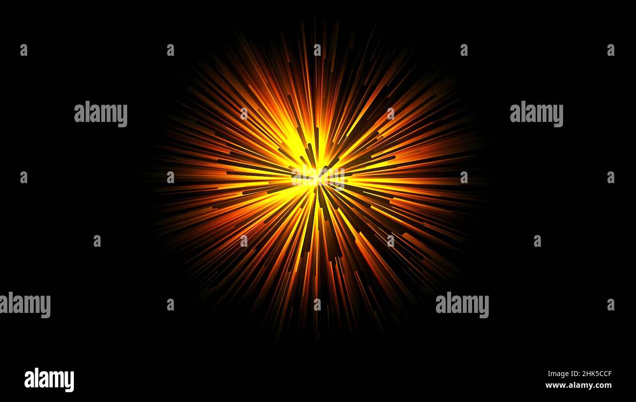 Abstraction of explosion of confetti. Graphic animation explosion on black background Stock ...