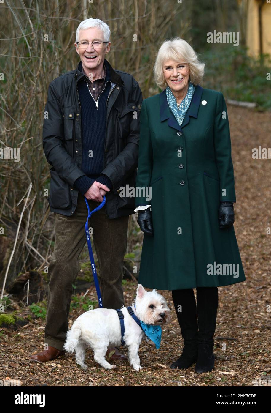 The Duchess of Cornwall goes on a walk with Battersea Ambassador Paul O ...