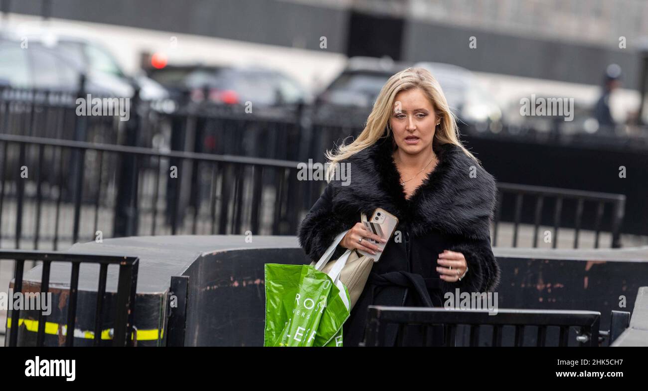 London, UK. 2nd Feb, 2022. Katie Amess, actress and model, eldest ...