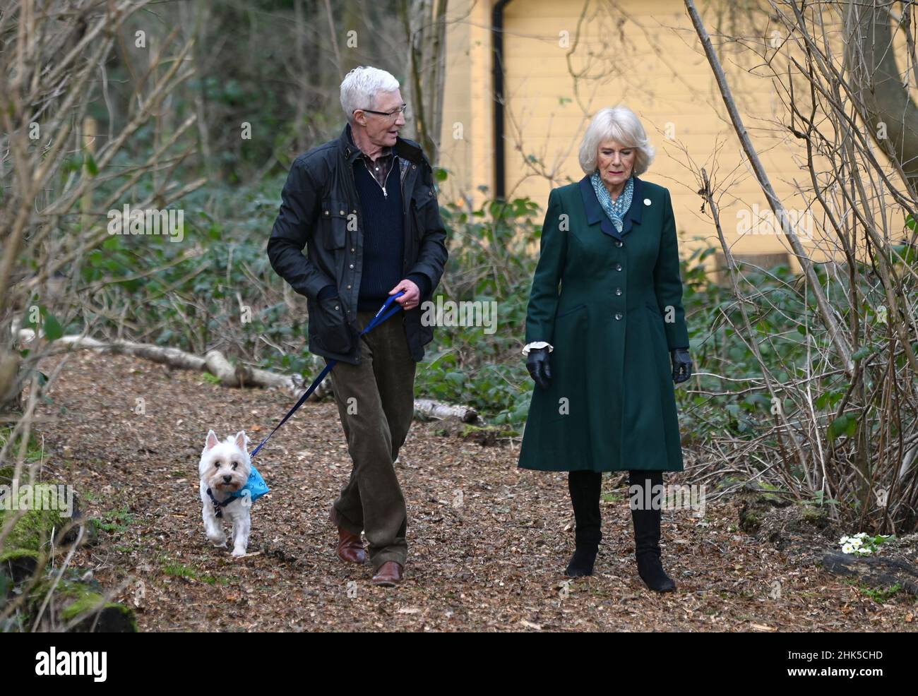 The Duchess of Cornwall goes on a walk with Battersea Ambassador Paul O ...
