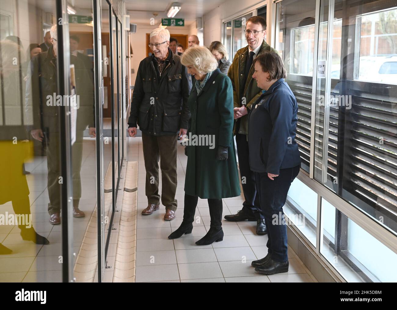 The Duchess of Cornwall (second right) with Battersea Ambassador Paul O ...