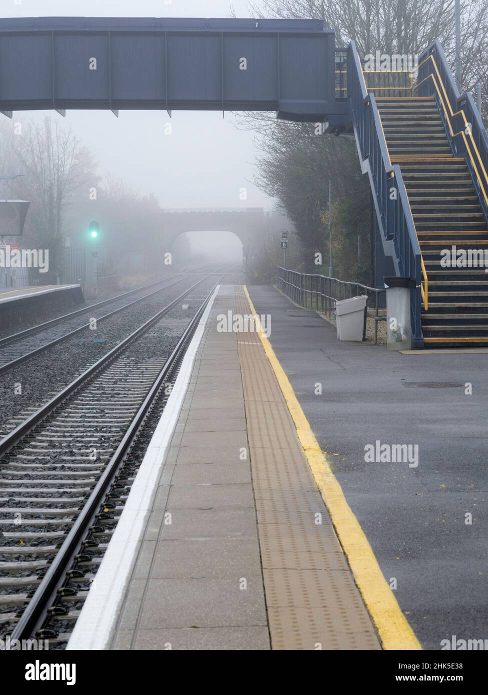 On a foggy midwinter day like this, even the mundane can be transformed ...