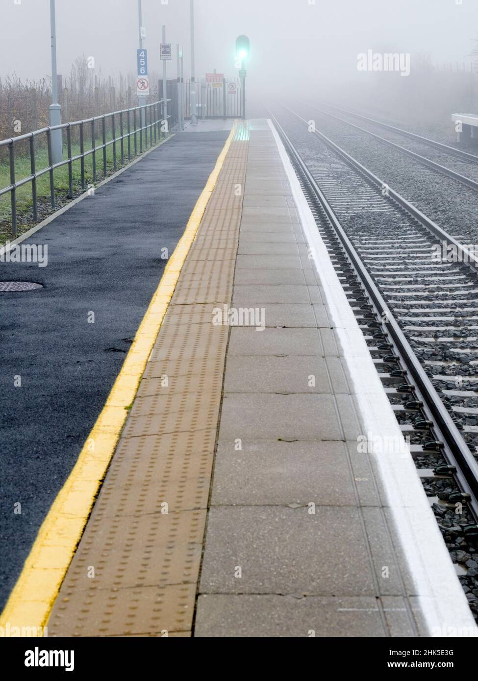 On a foggy midwinter day like this, even the mundane can be transformed ...