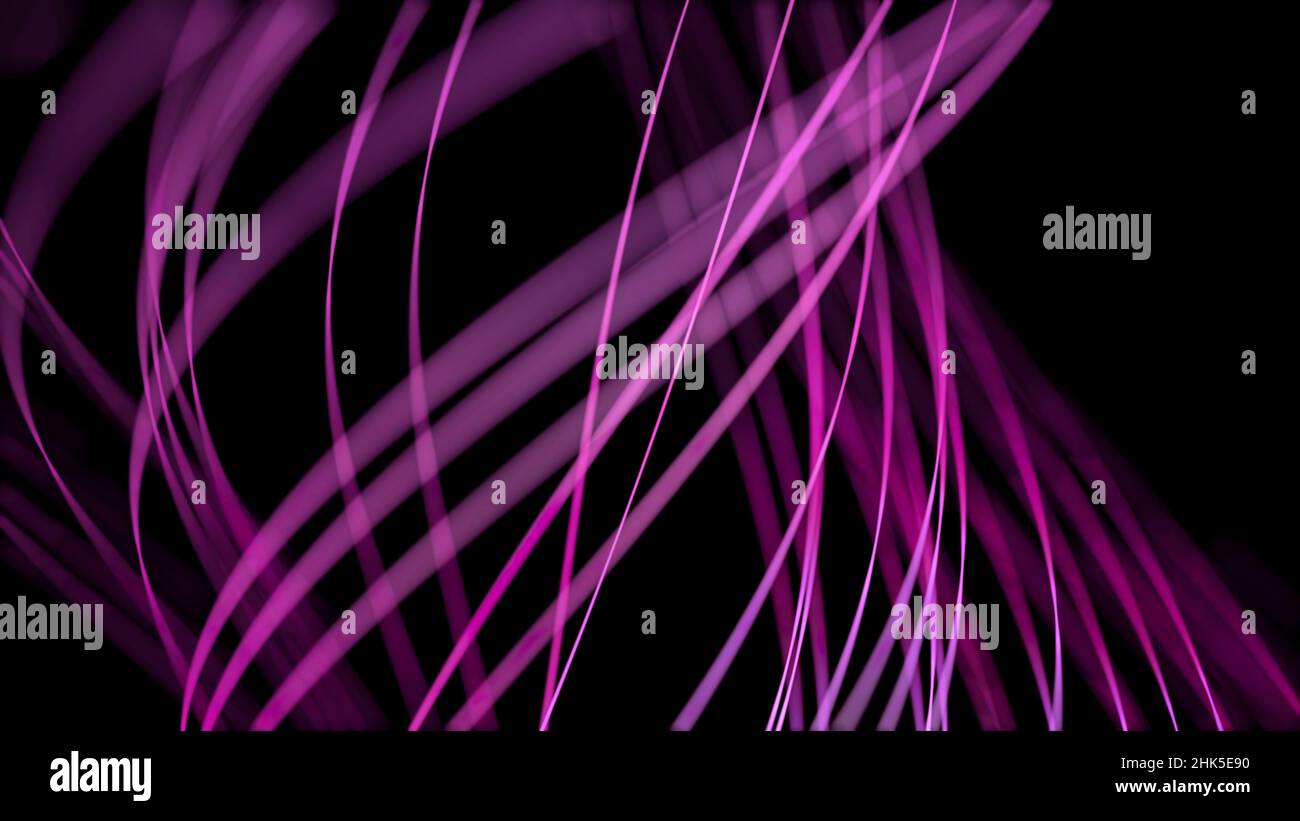Abstract animation of colored lines on a black background. Animation ...
