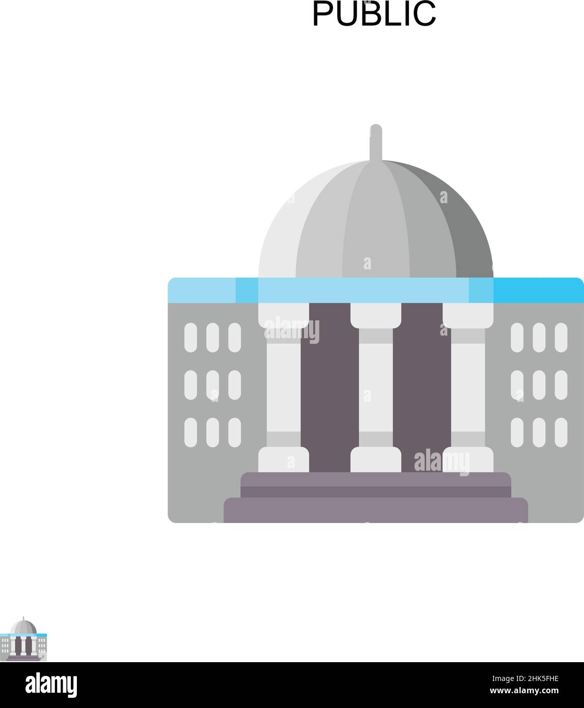 Public Simple vector icon. Illustration symbol design template for web ...