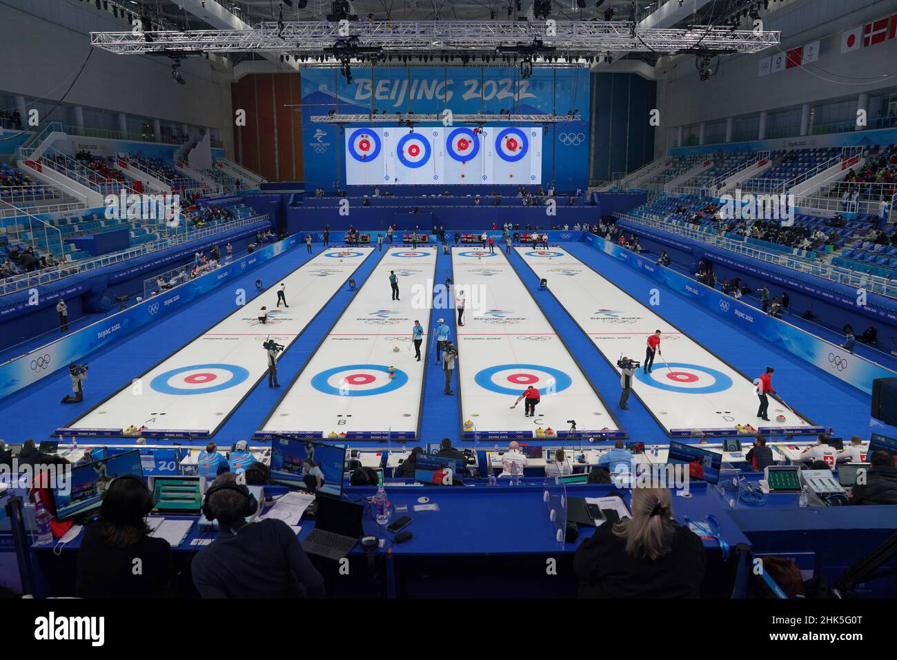 A general view of the Mixed Doubles Round Robin Session 1 at the ...