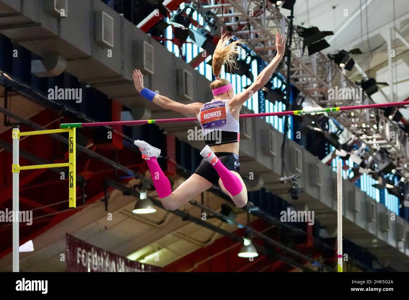Sandi Morris (USA) wins the women's pole vault at 15-7 (4.75m) at the ...