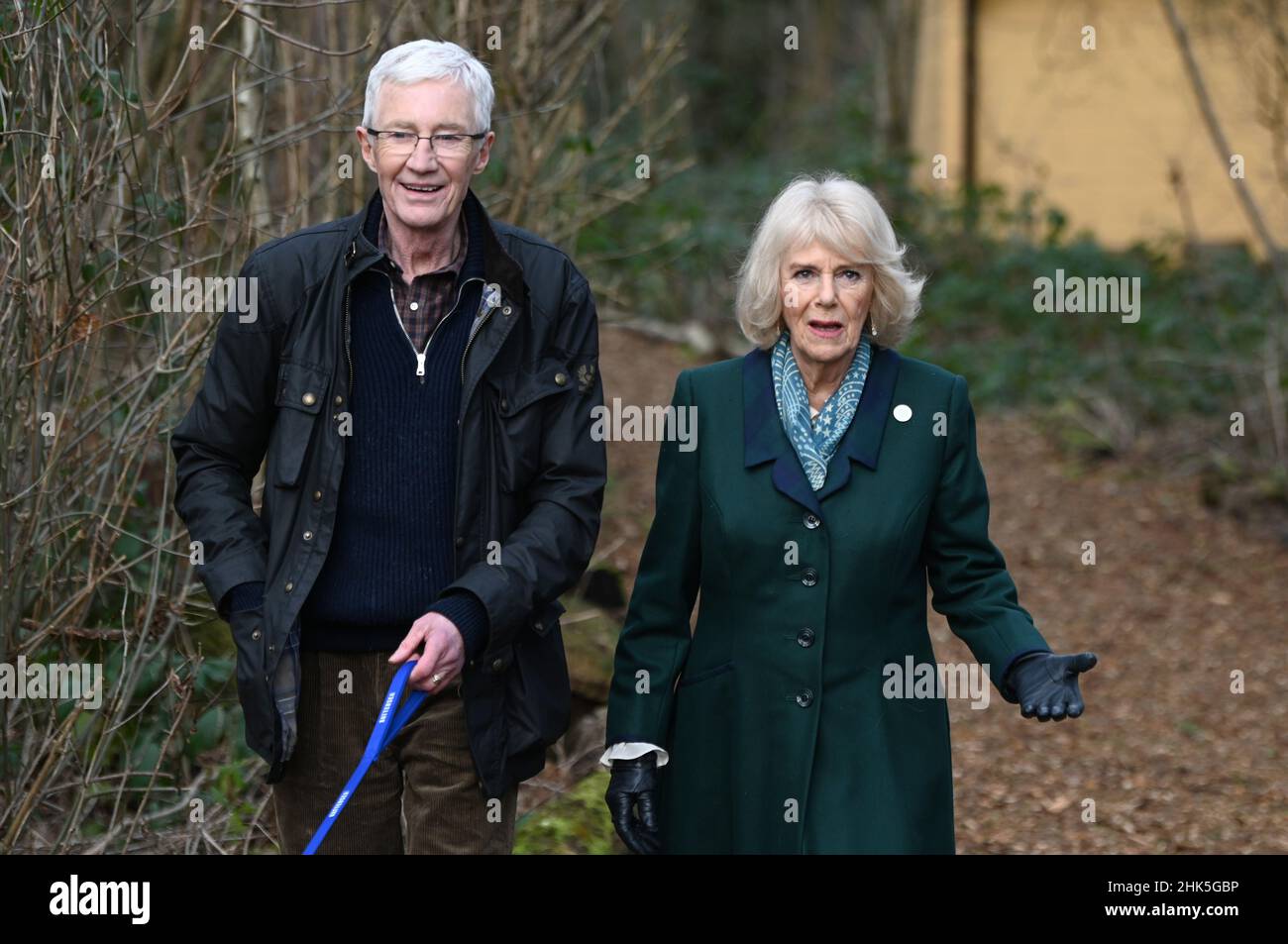 The Duchess of Cornwall goes on a walk with Battersea Ambassador Paul O ...