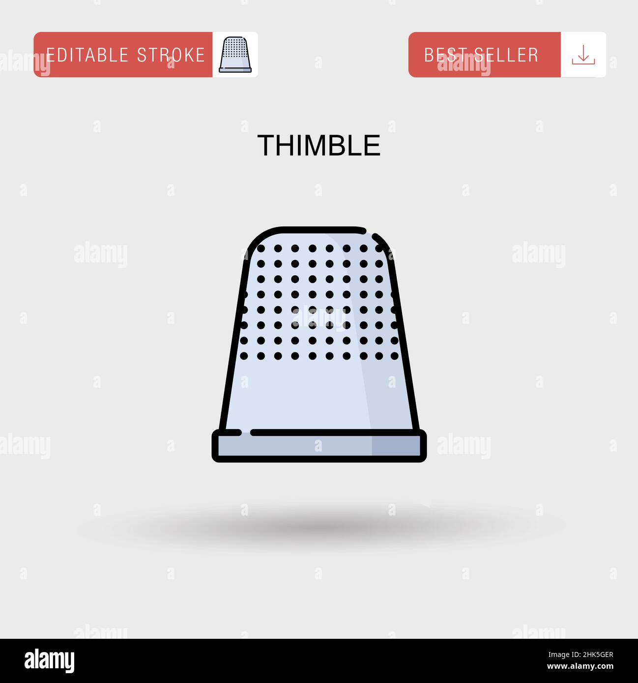 Seamstress sewing needle thimble hi-res stock photography and images ...
