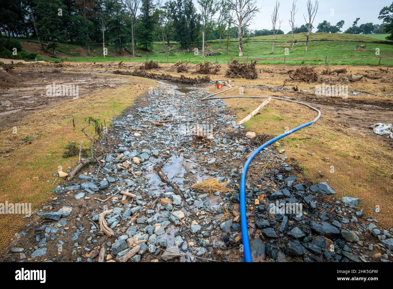 Stream Restoration Project at Roseda Farm Stock Photo - Alamy