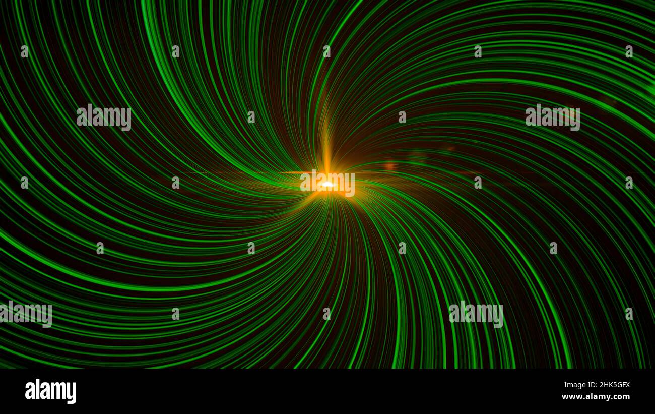 Colored spiral with light point in center. Animation. Bright colored ...