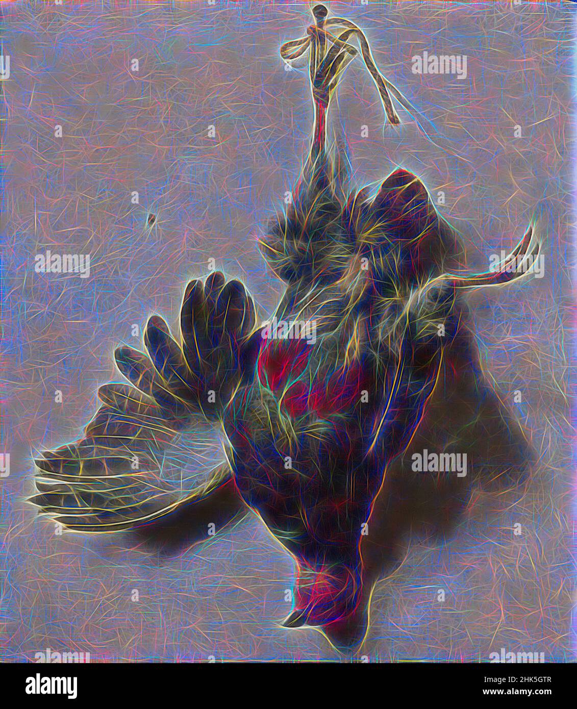 Inspired by Dead partridge, hanging from a nail, Jan Baptist Weenix, c ...