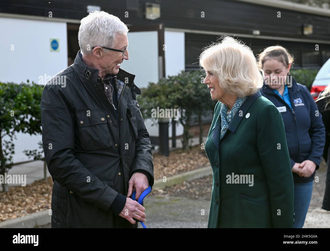 The Duchess of Cornwall with Battersea Ambassador Paul O' Grady and his ...