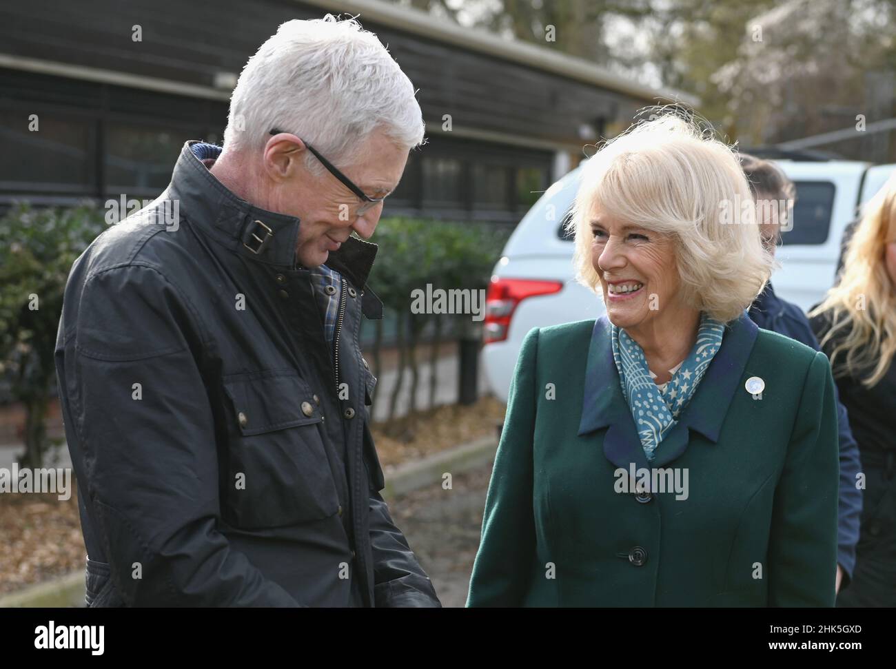 The Duchess of Cornwall with Battersea Ambassador Paul O' Grady and his ...