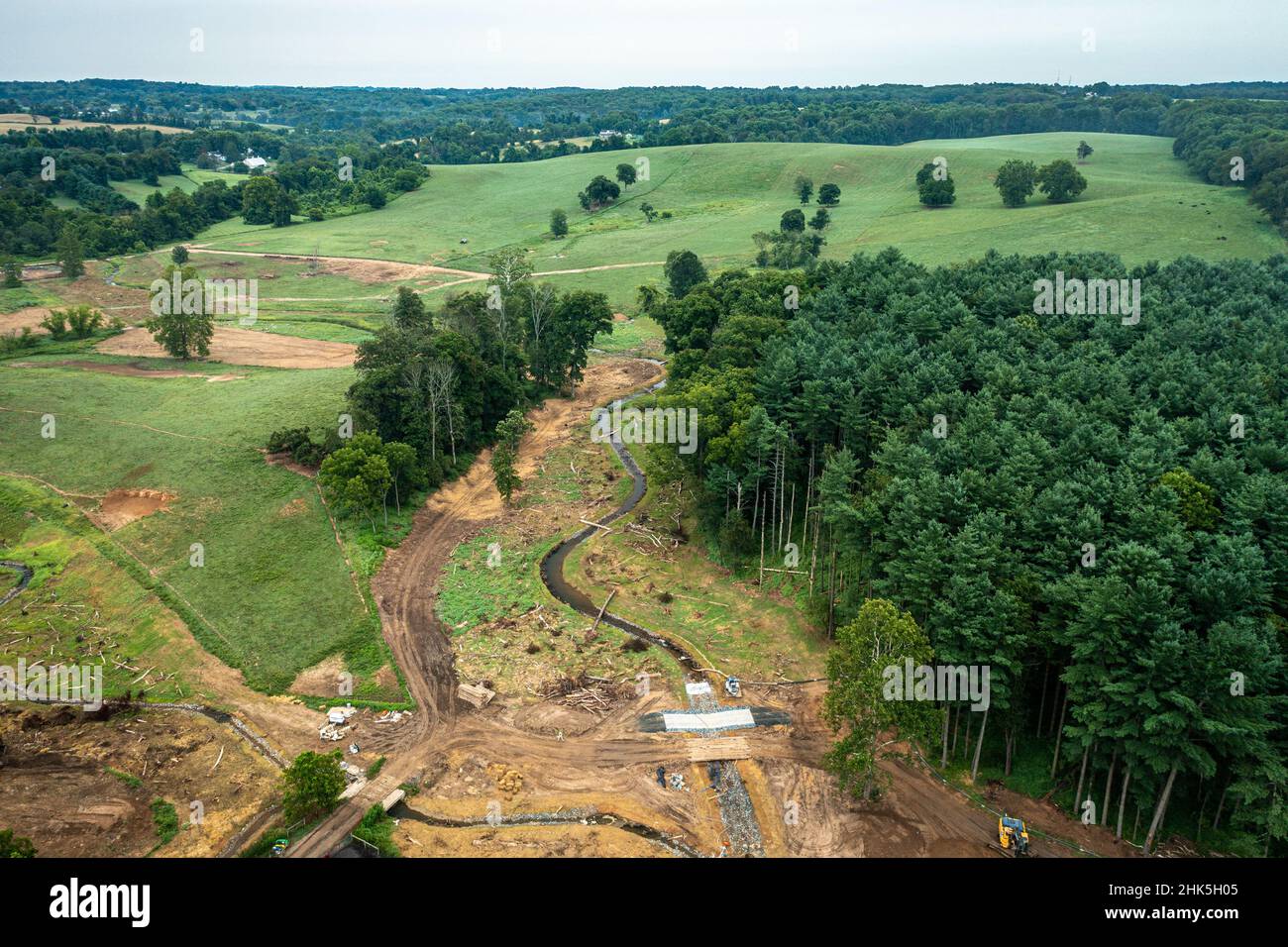 Stream Restoration Project at Roseda Farm Stock Photo - Alamy
