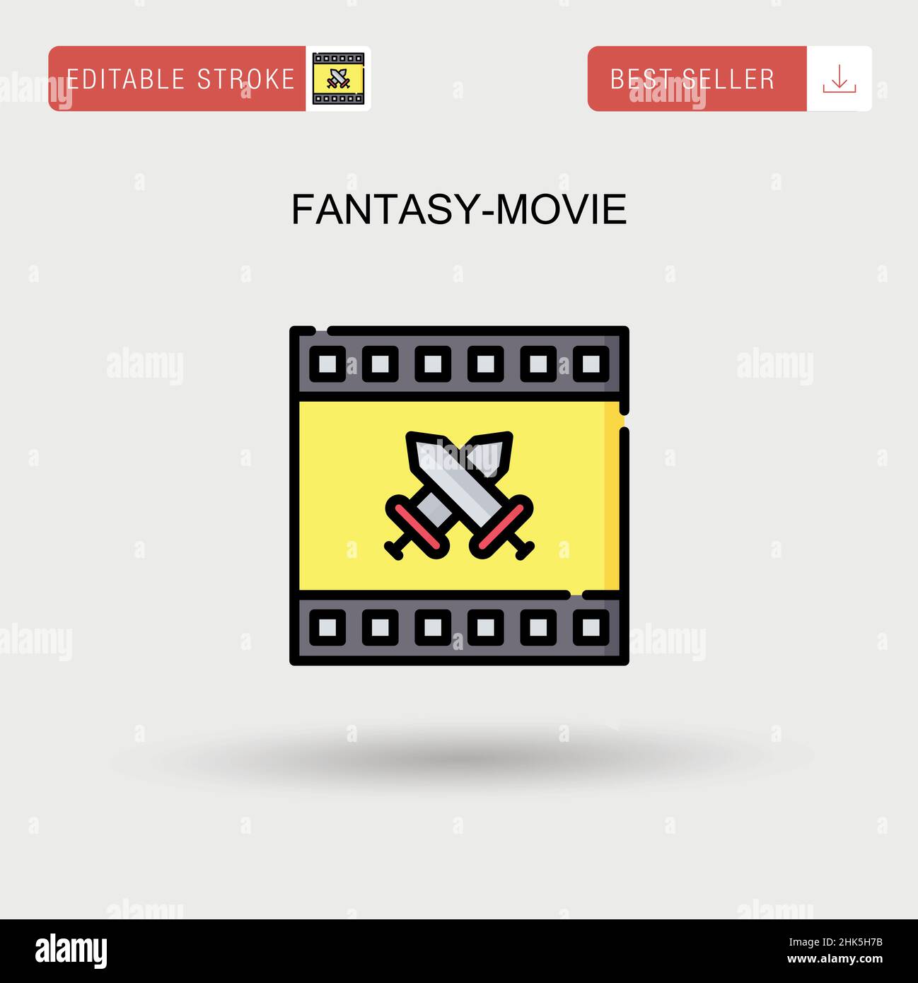 Fantasy-movie Simple vector icon Stock Vector Image & Art - Alamy