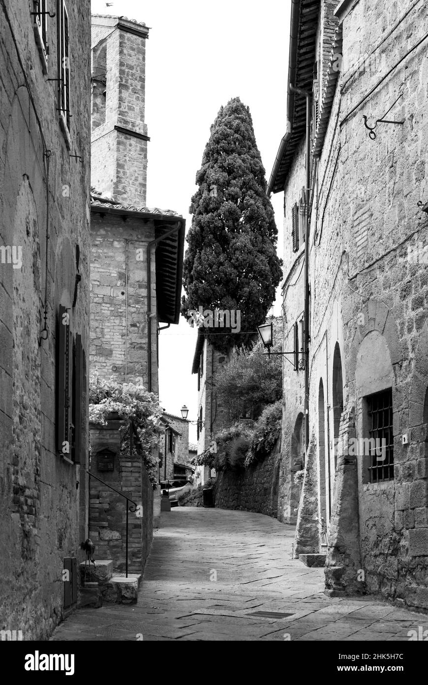 Village of monticchiello Black and White Stock Photos & Images - Alamy
